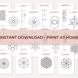 Crystal Grid PDF | 20 Printable Crystal Grids | Sacred Geometry ...