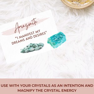 32 Printable Crystal Affirmation Cards Daily Affirmations for ...
