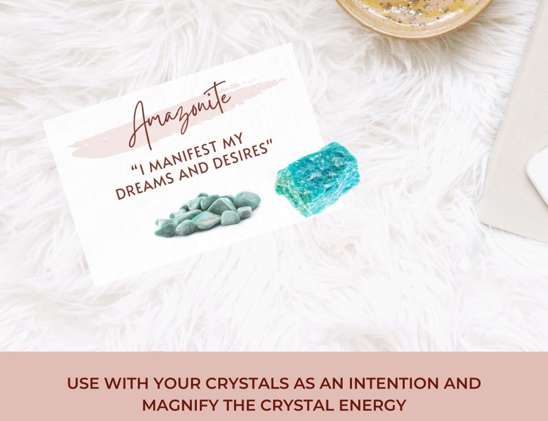 32 Printable Crystal Affirmation Cards Daily Affirmations for - Etsy