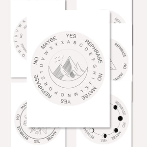 Pendulum Boards 8 Printable Pendulum Boards and Guide Reference Sheets ...