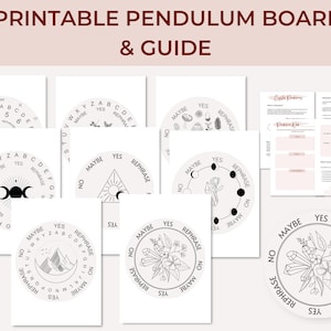 Pendulum Boards | 8 Printable Pendulum Boards and Guide | Reference ...