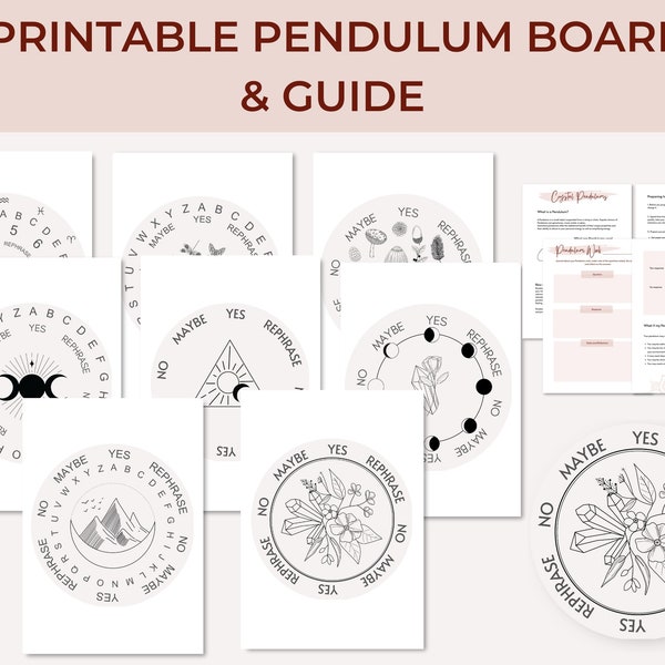 Pendulum Board Printable - Etsy
