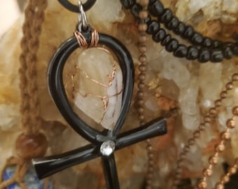 Crystal Ankh Necklace - Etsy
