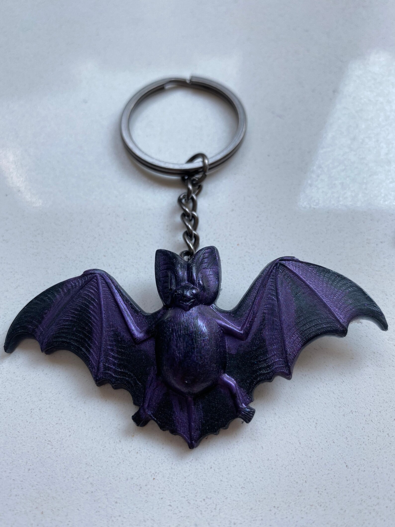 Resin Bat Keychain Horror Keychain Horror Decor Spooky - Etsy