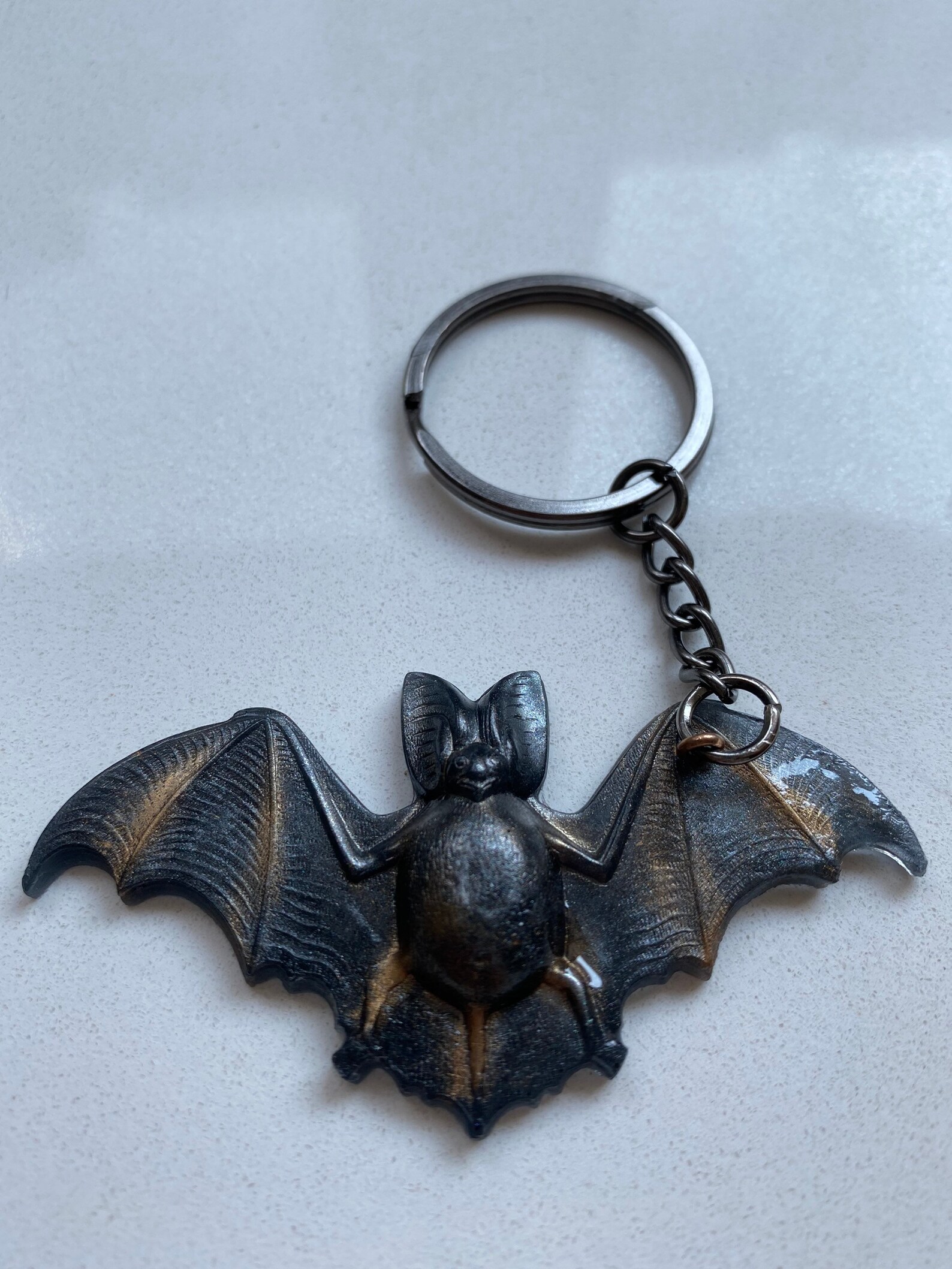 Resin Bat Keychain Horror Keychain Horror Decor Spooky - Etsy