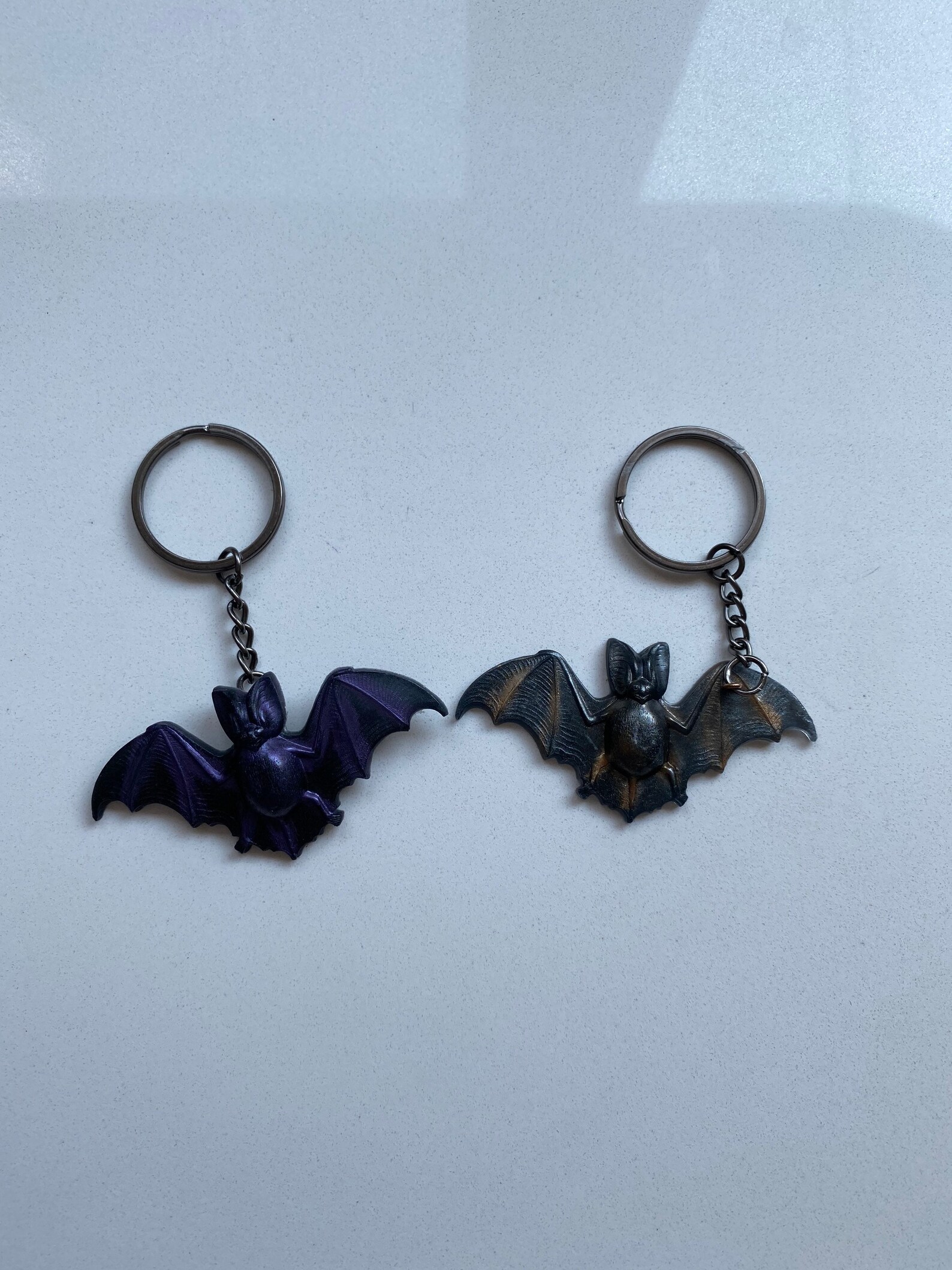 Resin Bat Keychain Horror Keychain Horror Decor Spooky - Etsy