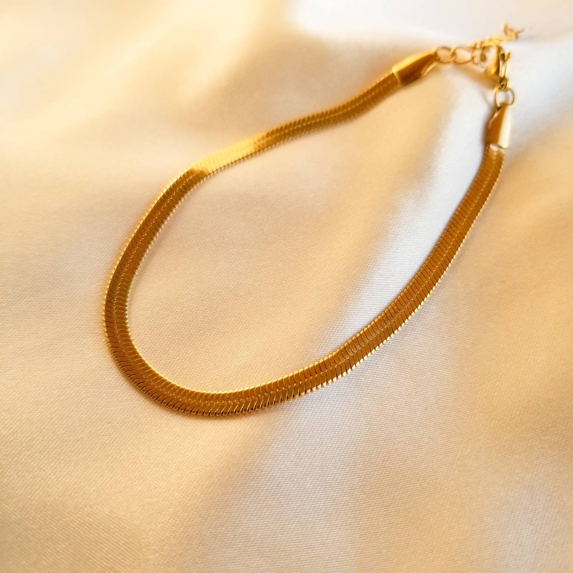 Herringbone Anklet, Ankle Bracelet, Herringbone Ankle Bracelets, Women ...