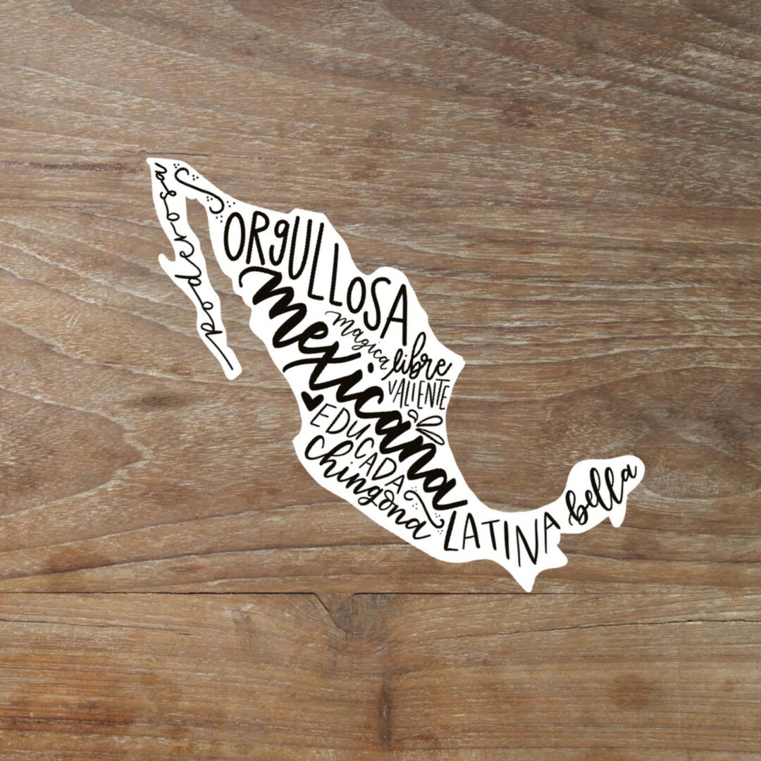 Mexicana Sticker Spanish Sticker Water Bottle Sticker Latinx Decal ...