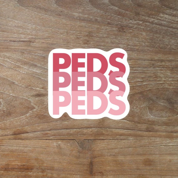 PEDS Sticker Medical Stickers Healthcare Stickers Future - Etsy