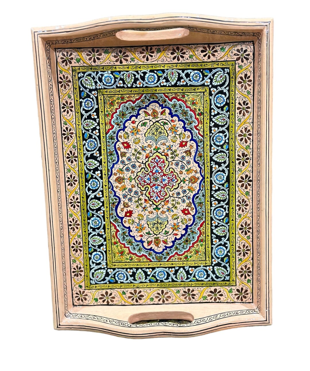 Paper Mache Trays, Handmade Papier Mache Trays From Kashmir, Handmade ...