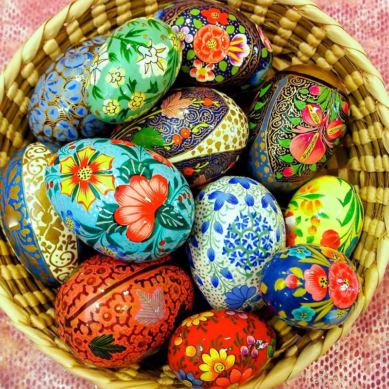 Paper Mache Eggs - Etsy