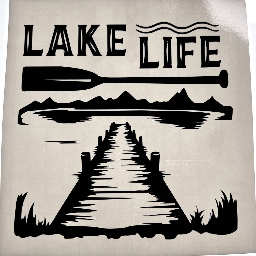 Lake Life Car Decal: Waterproof Camping & Fishing Sticker - Etsy