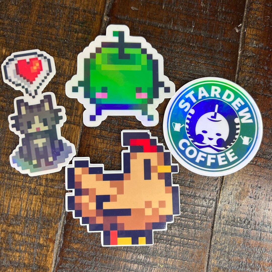 Stardew Valley Sticker Pack, Junimo, Stardew Coffee, Stardew Chickens ...