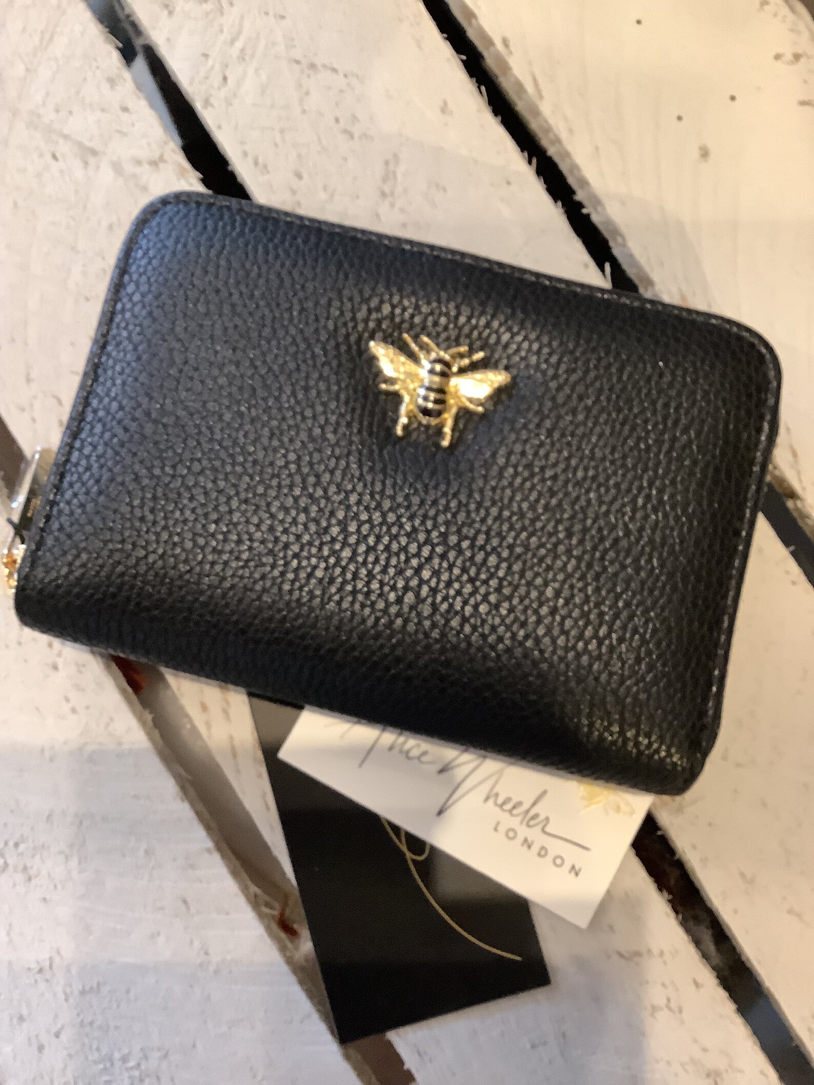 Alice Wheeler Black Small Purse, Coins, Wallet, Bee. Ladies Gift ...