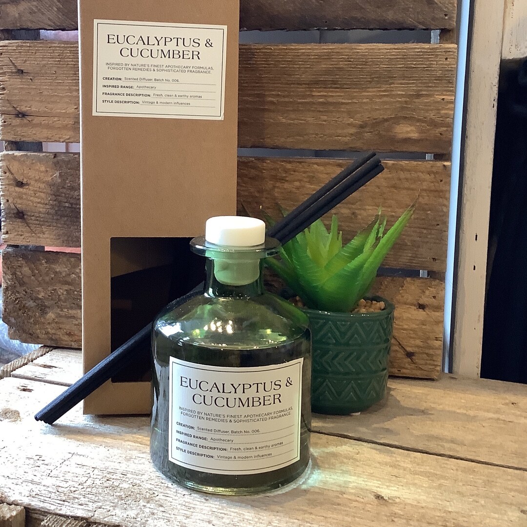 Eucalyptus & Cucumber Diffuser, Home Fragrance, Room Decor,green, Gift ...