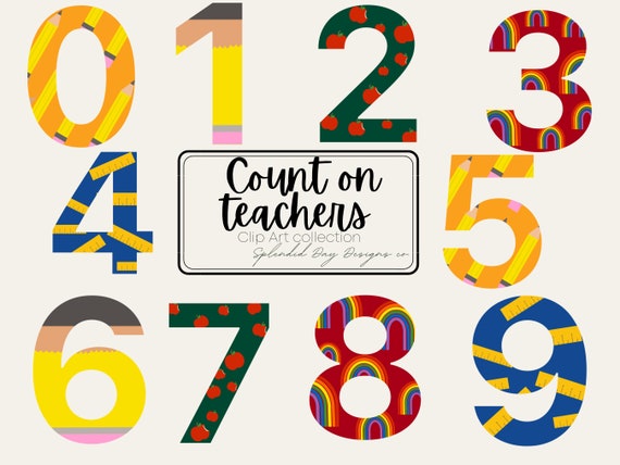 Number Clipart For Teachers