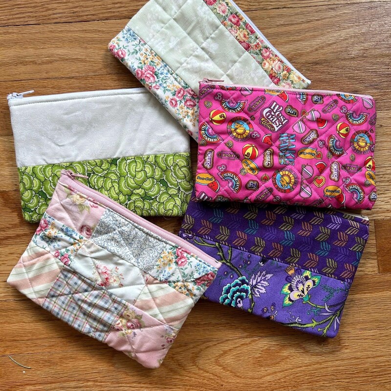 Quilted Zipper Pouch - Etsy