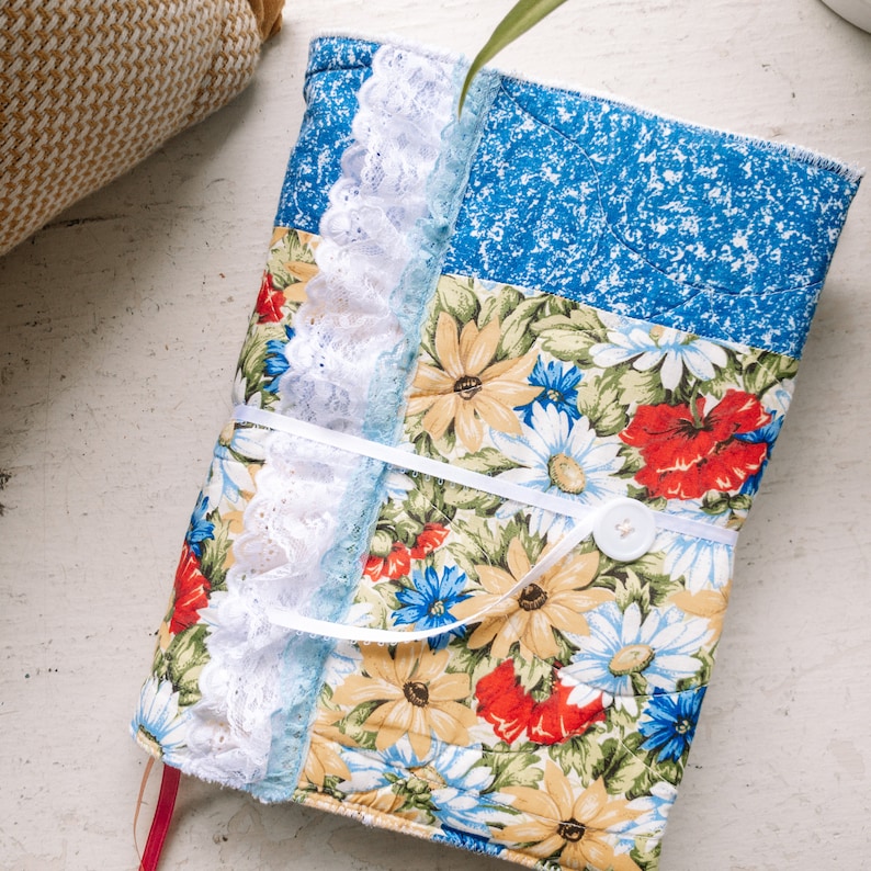 Bible Cover Quilted Bible Cover Fabric Book Cover - Etsy