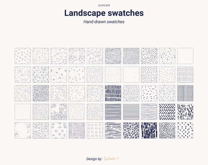 Sketchy Patterns for Adobe Illustrator Architecture Texture ...