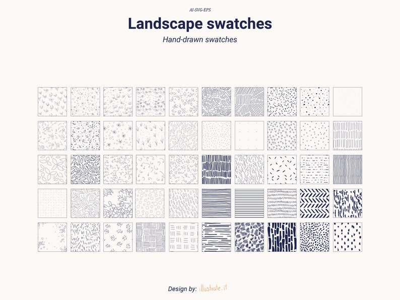 Illustrator 50 Hand Draw Vector Textures - Architectural Vector ...