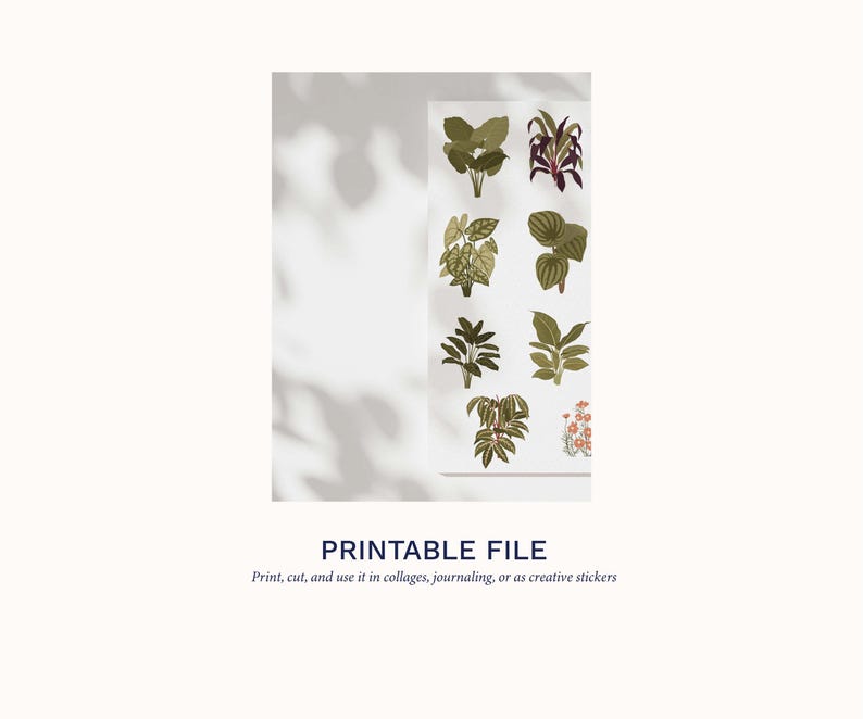 Illustrated Cutouts Bundle – Plants, Trees & Floral Elements –AI, PNG ...