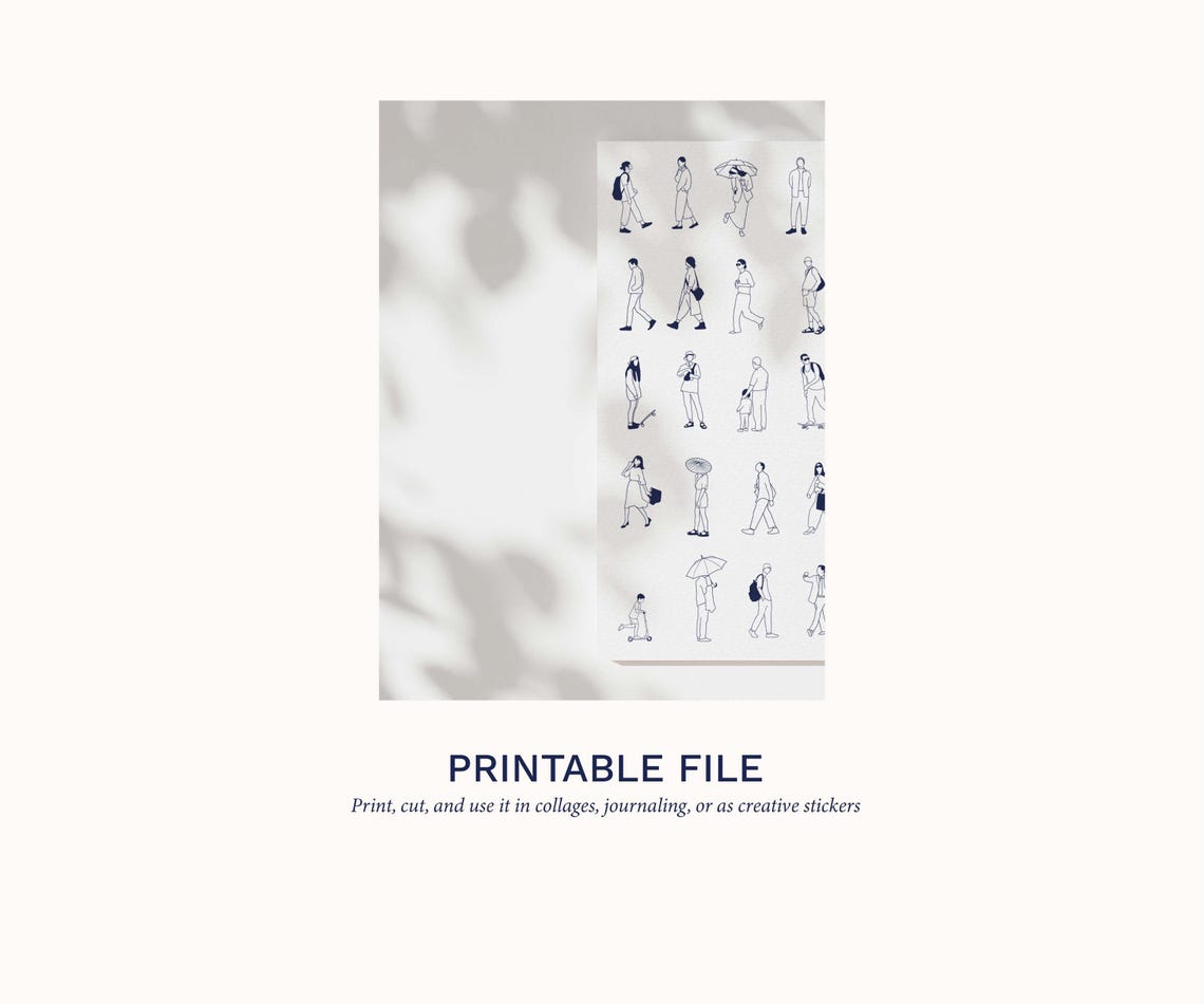 Mini People Vol. 1 – Flat Vector PNG, AI, SVG – Human Scale Cutouts for ...