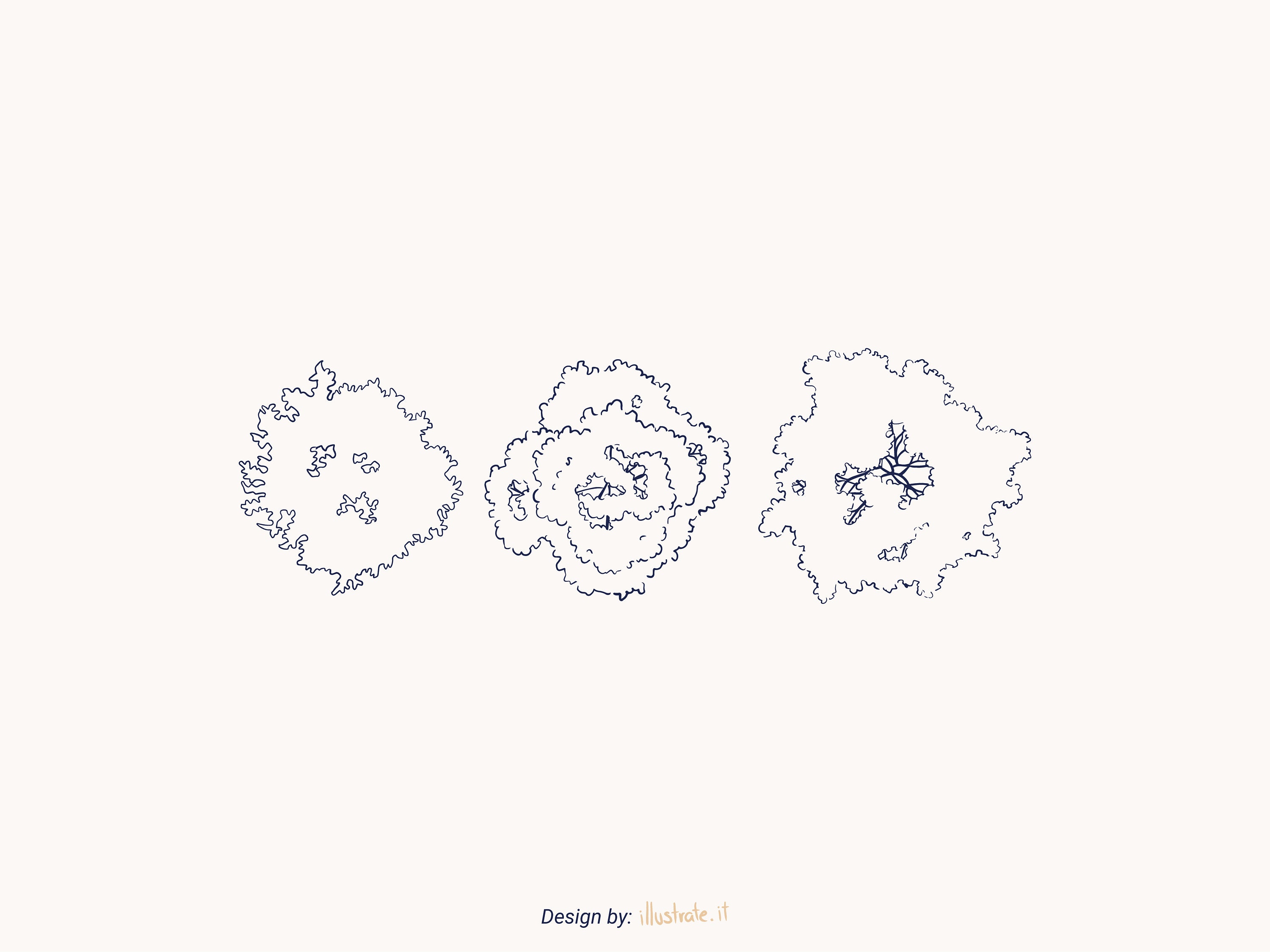 Sketch Style Trees and Plants, Hand Drawn Vector Vegetation - Etsy