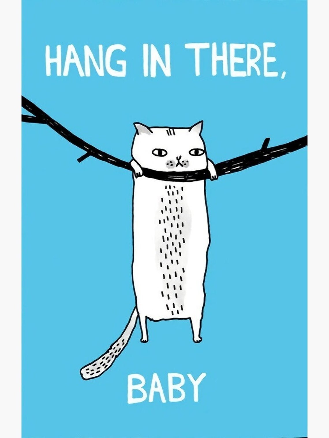 Hang in There Poster Funny Cat Poster Cat Poster - Etsy Hang in There Poster Funny Cat Poster Cat Poster - Etsy