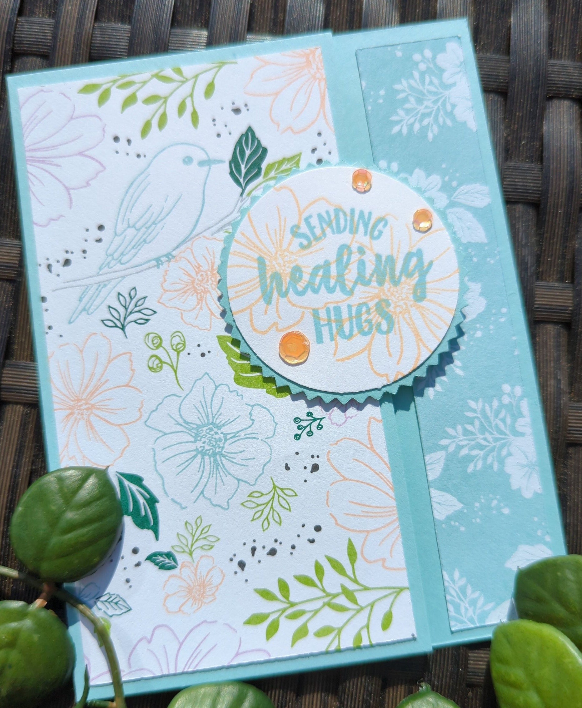 Get Well Soon Card, Feel Better Card, Healing Hugs Card, Card for ...