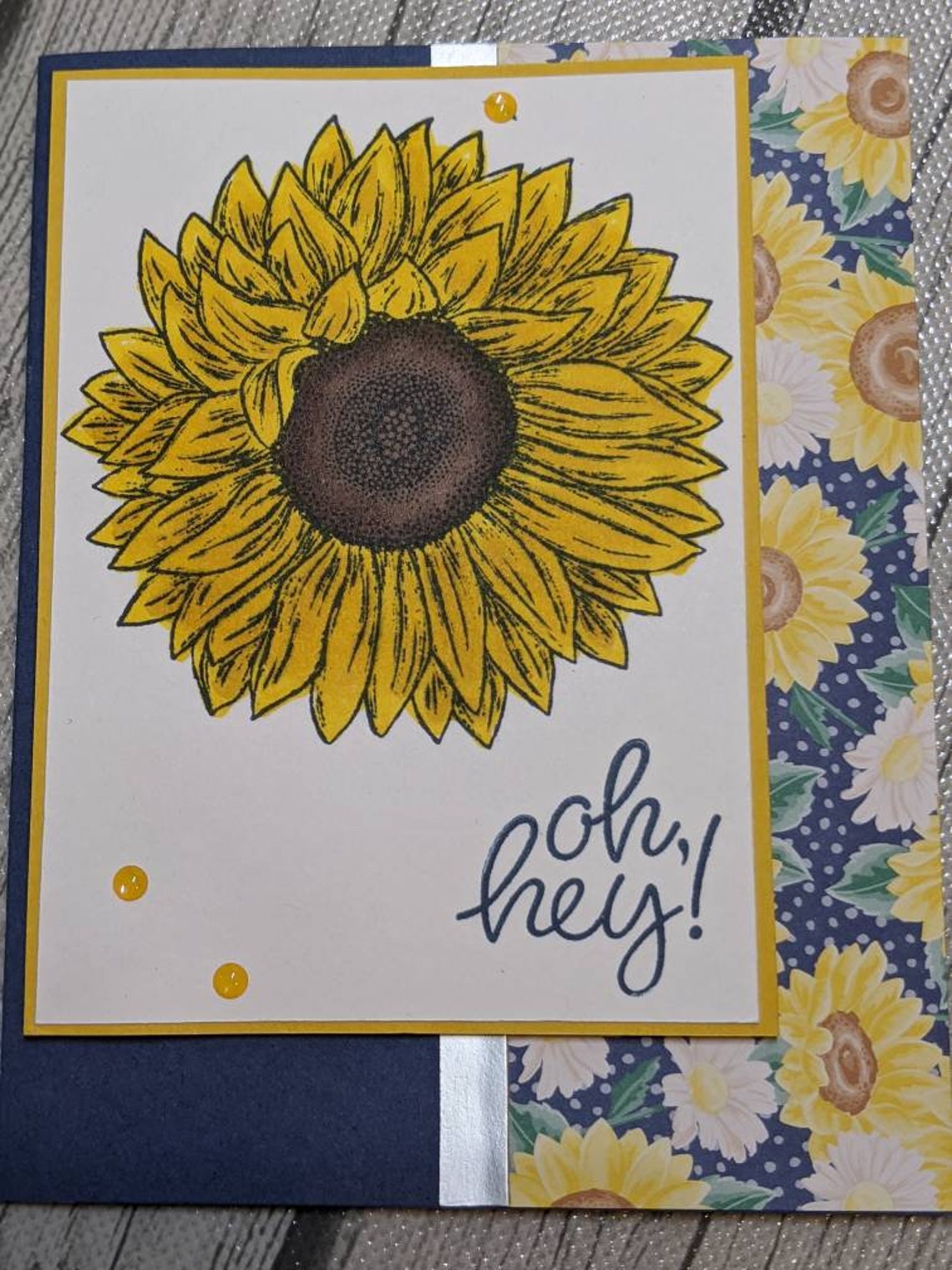 Thinking Of You Cards Stampin Up Celebrate Sunflower Cards Etsy