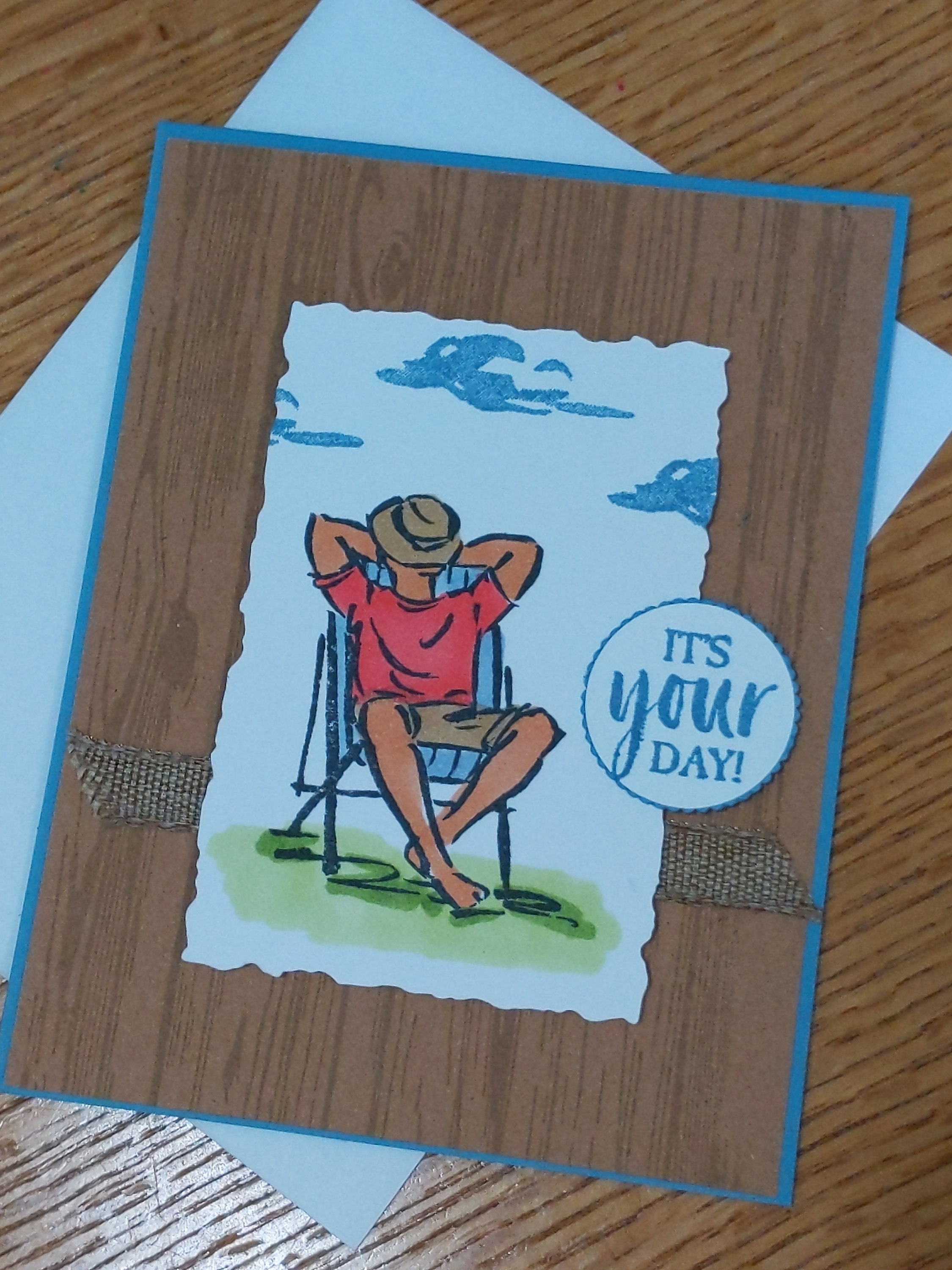 Handmade Greeting Cards, Stampin up A Good Man Stamp Set, Blank Note ...