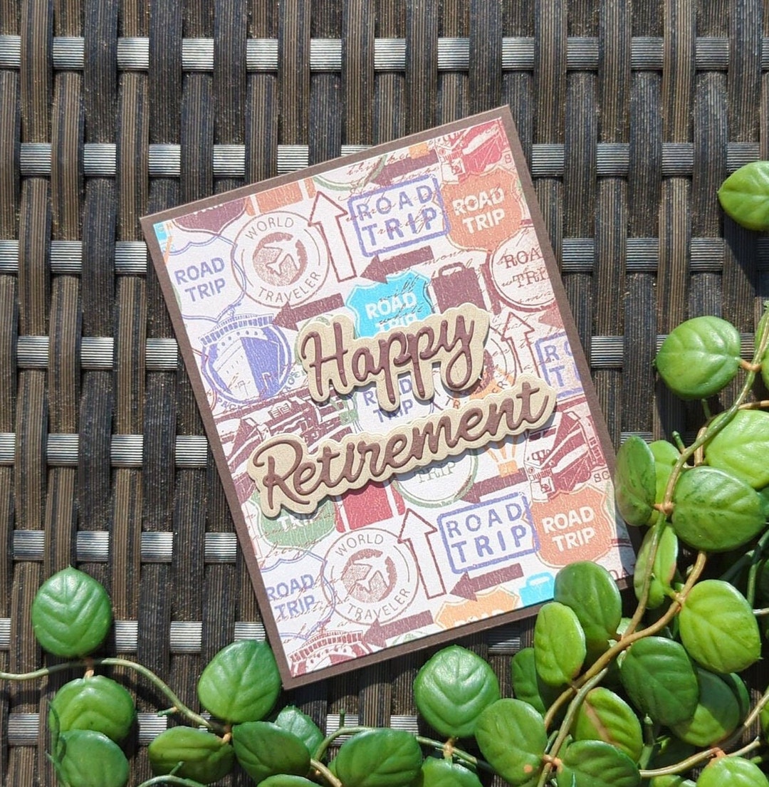 Road Trip Retirement Card, Retirement Cards for Men, Retirement Cards ...