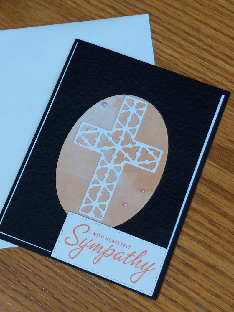 4 Sympathy Cards Condolence Cards Cards With Crosses Cards - Etsy