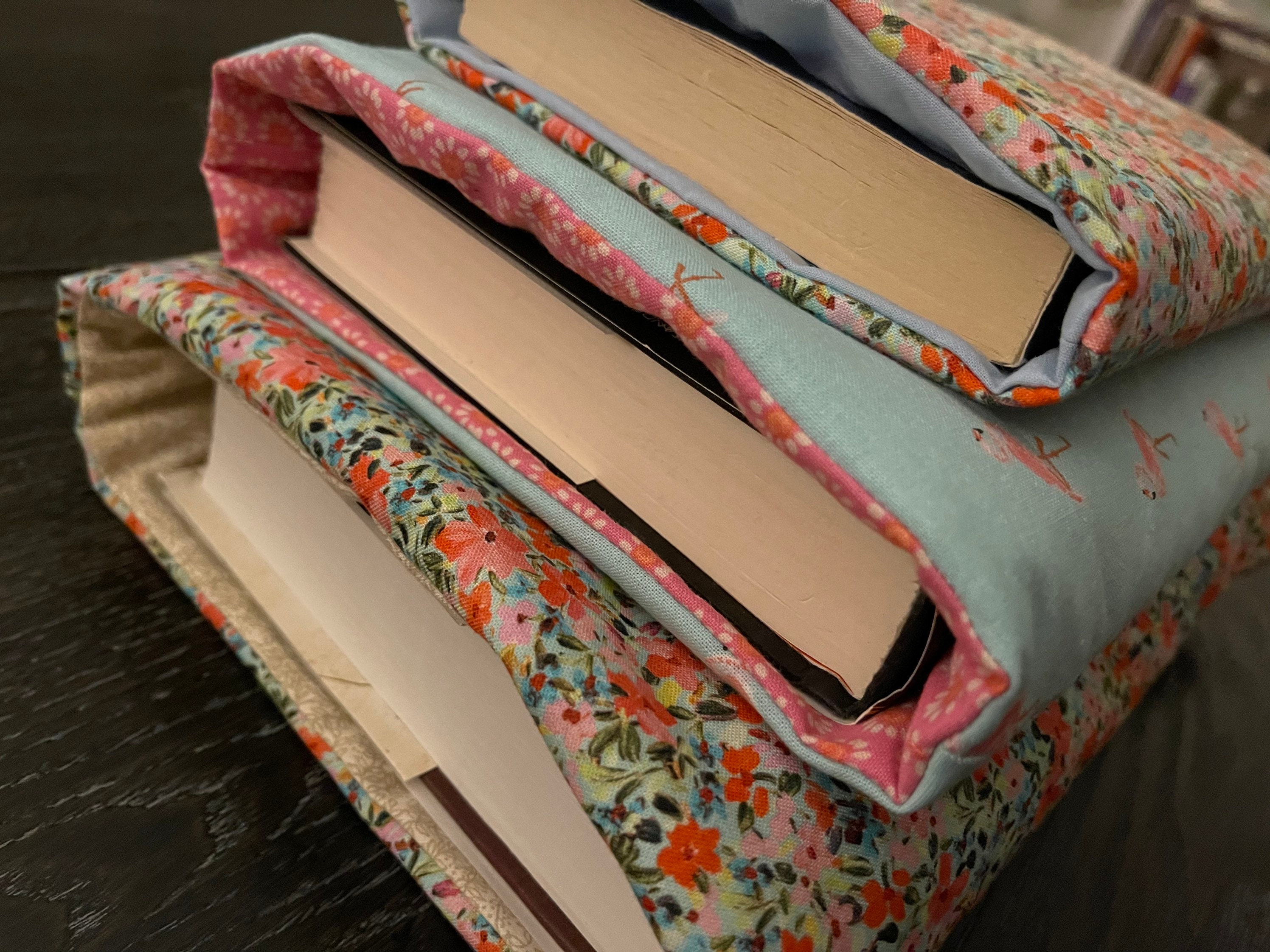 Book Sleeve, Book Protector, 3 Sizes, Floral - Etsy