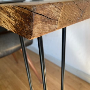Oak Desk With Live Edge and Built-in Outlets - Etsy