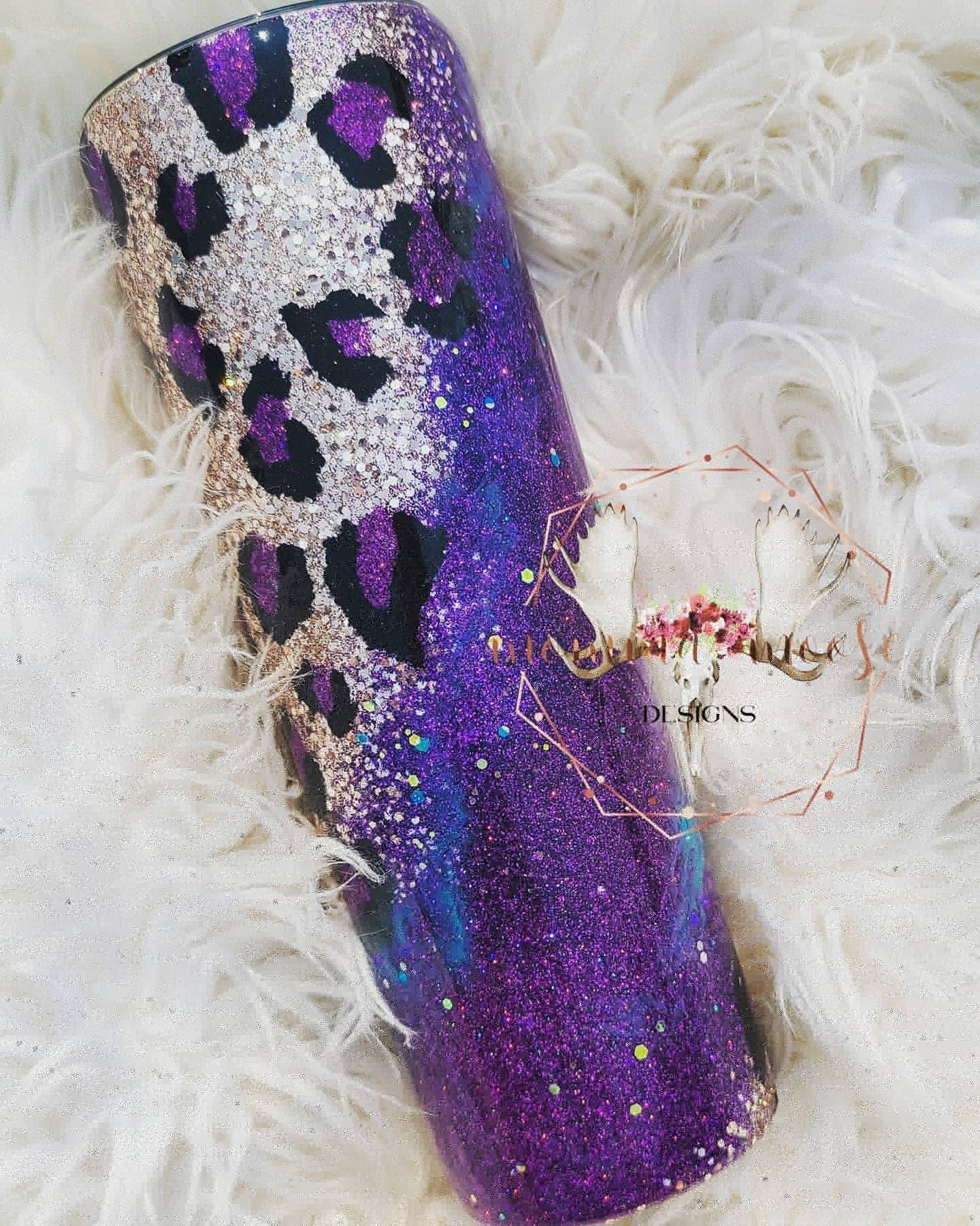 Gypsy Leopard// Glitter// Leopard // Purple // Gold // - Etsy