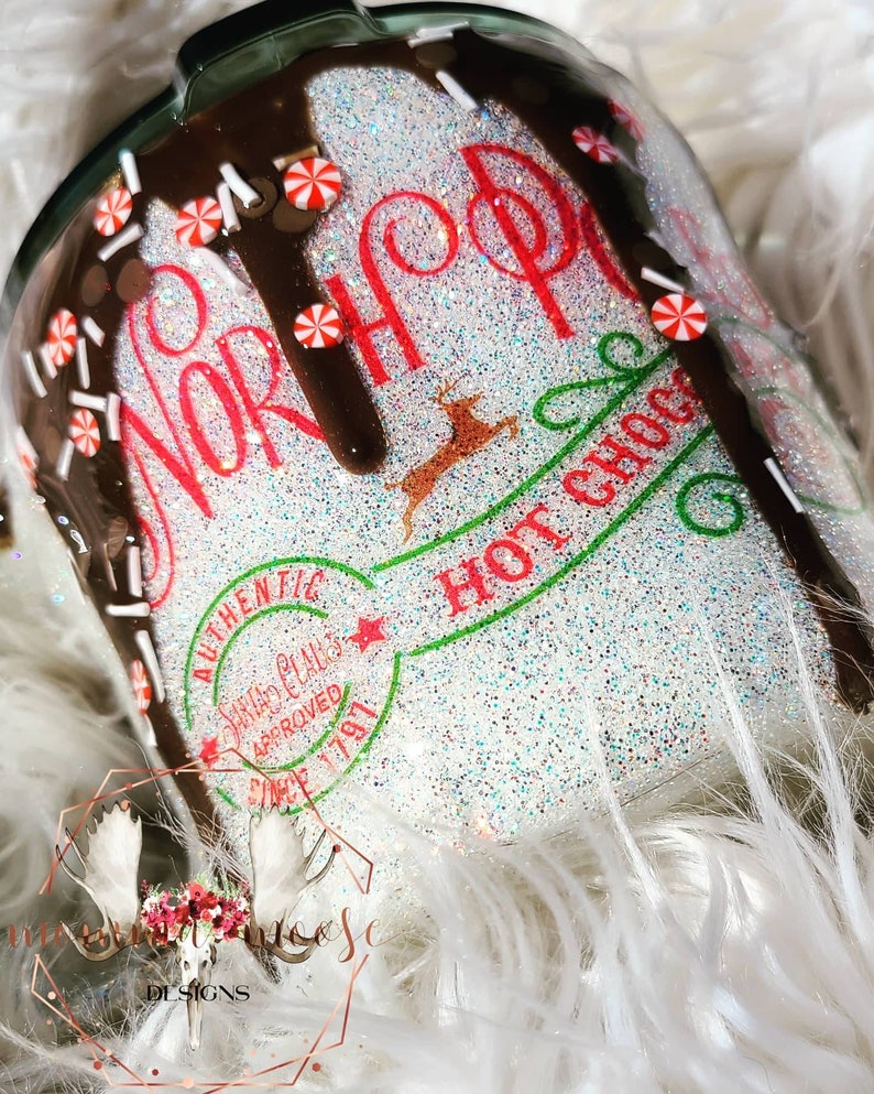North Pole // Hot Coco // Drip Cup // Santa Claus // | Etsy