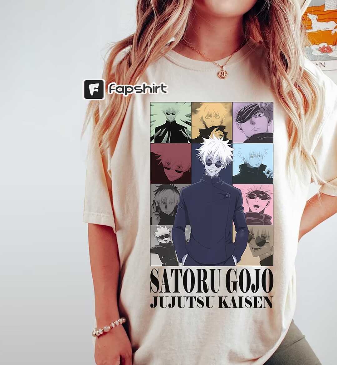Satoru Gojo Tour Anime Shirt Gojo Shirt Anime Manga Shirt - Etsy