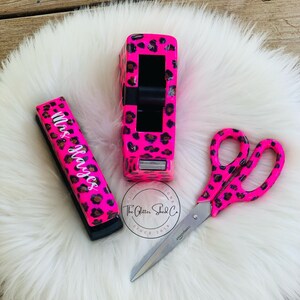 Leopard Office Desk Set - Etsy