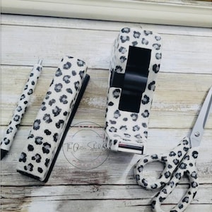 Leopard Office Desk Set - Etsy