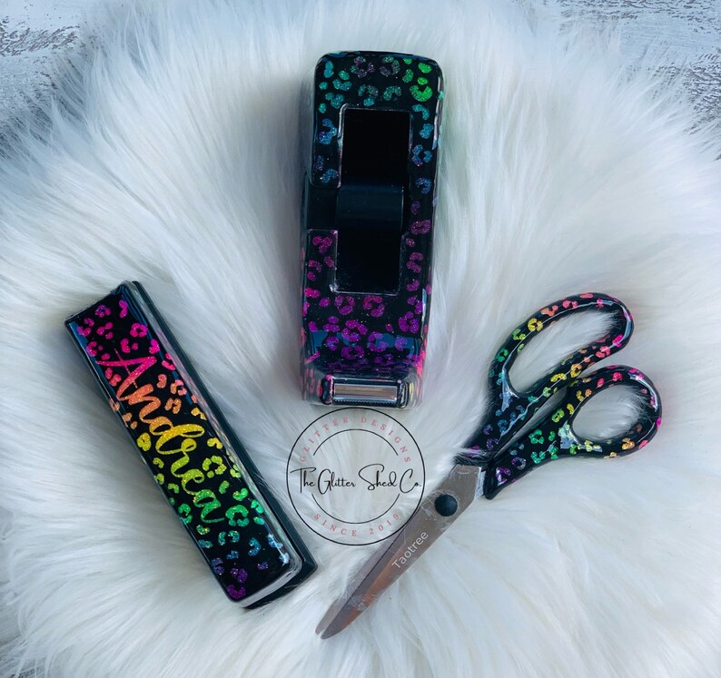 Leopard Office Desk Set - Etsy