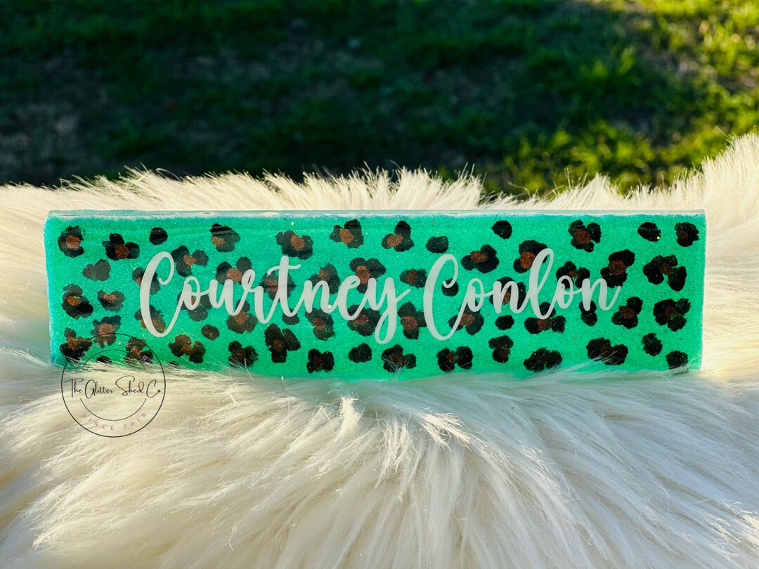 Glitter Name Plate Desk Accessories - Etsy