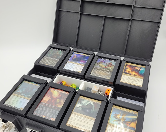 MTG Commander Deck Box, Full Art Display, Double Sleeved Card Case - Etsy