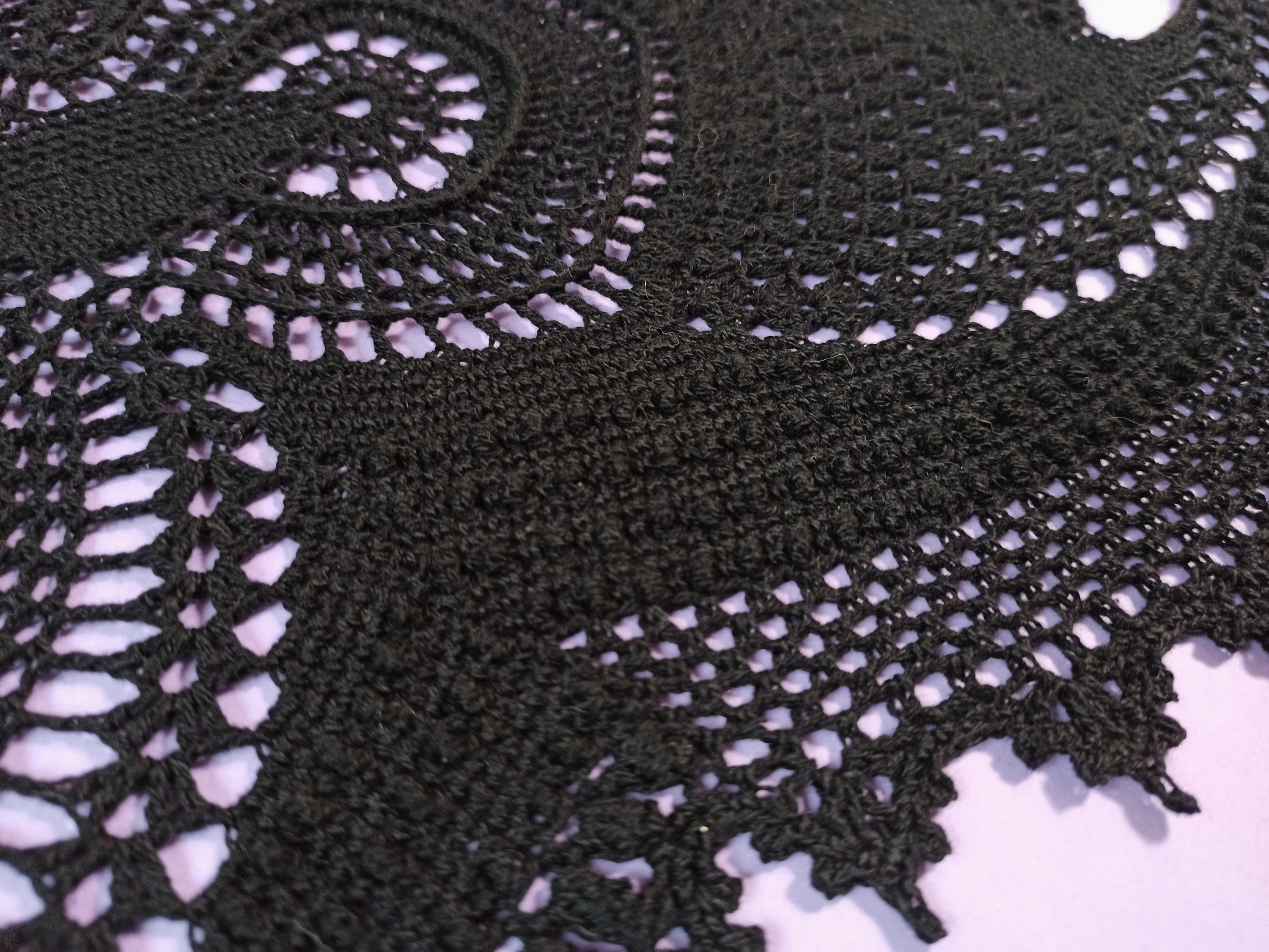 Black Table Runner in Dark Victorian Style for Coffee Table Decor - Etsy