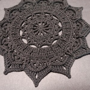 Gothic Doily, Crochet Black Doilies Like Dark Home Decor - Etsy
