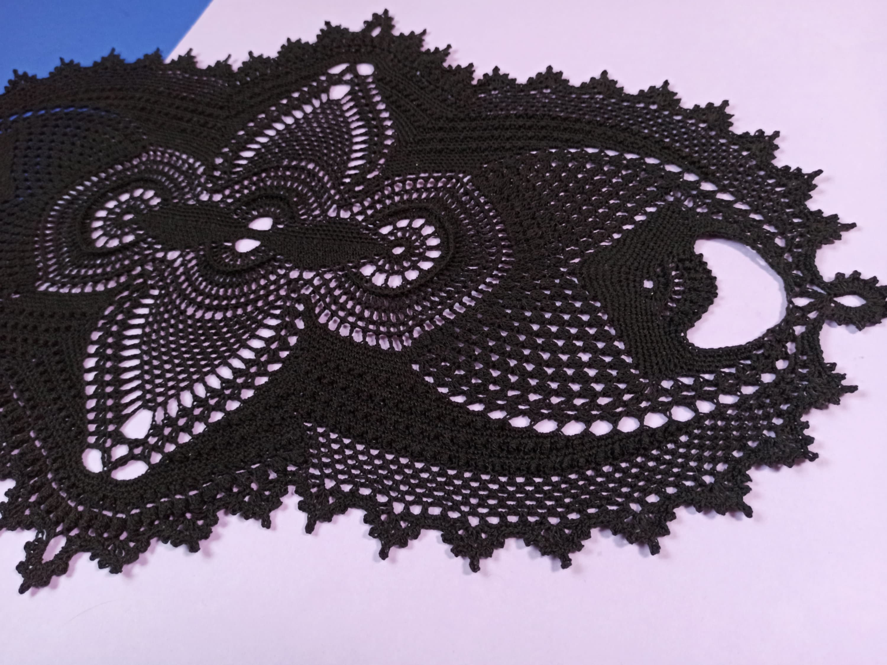Black Table Runner in Dark Victorian Style for Coffee Table Decor - Etsy
