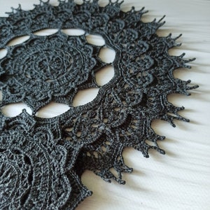 Gothic Doily Crochet Black Doilies Like Dark Home Decor - Etsy