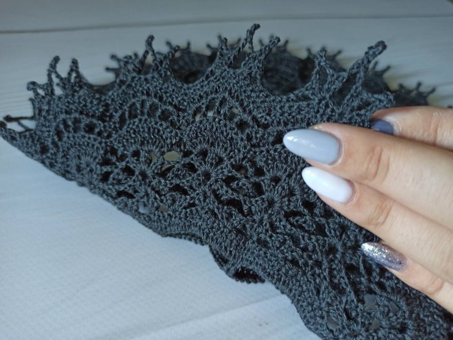Gothic Doily Crochet Black Doilies Like Dark Home Decor - Etsy