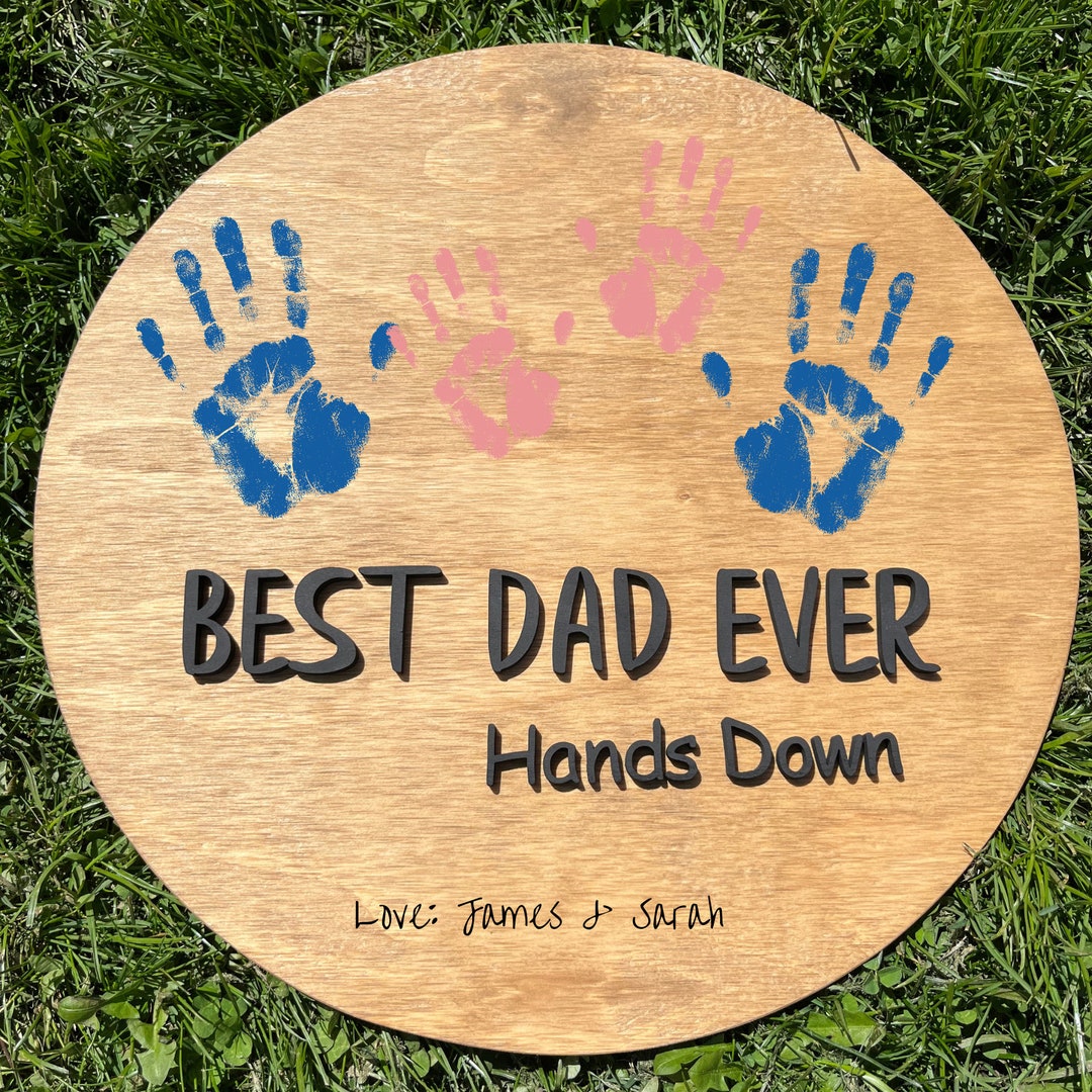 Hands Down Sign Dad Fathers Day - Etsy