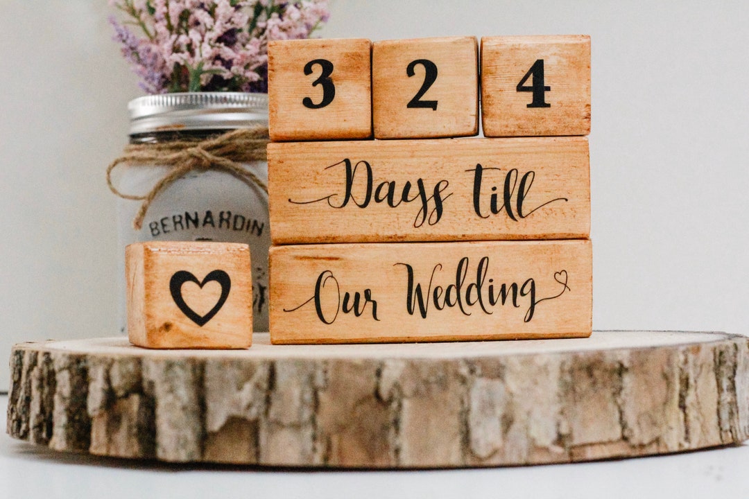 Wooden Block Countdown - Etsy